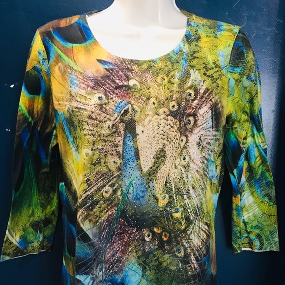 Chico's | Tops | Stunning Colors Chicos Blouse | Poshmark